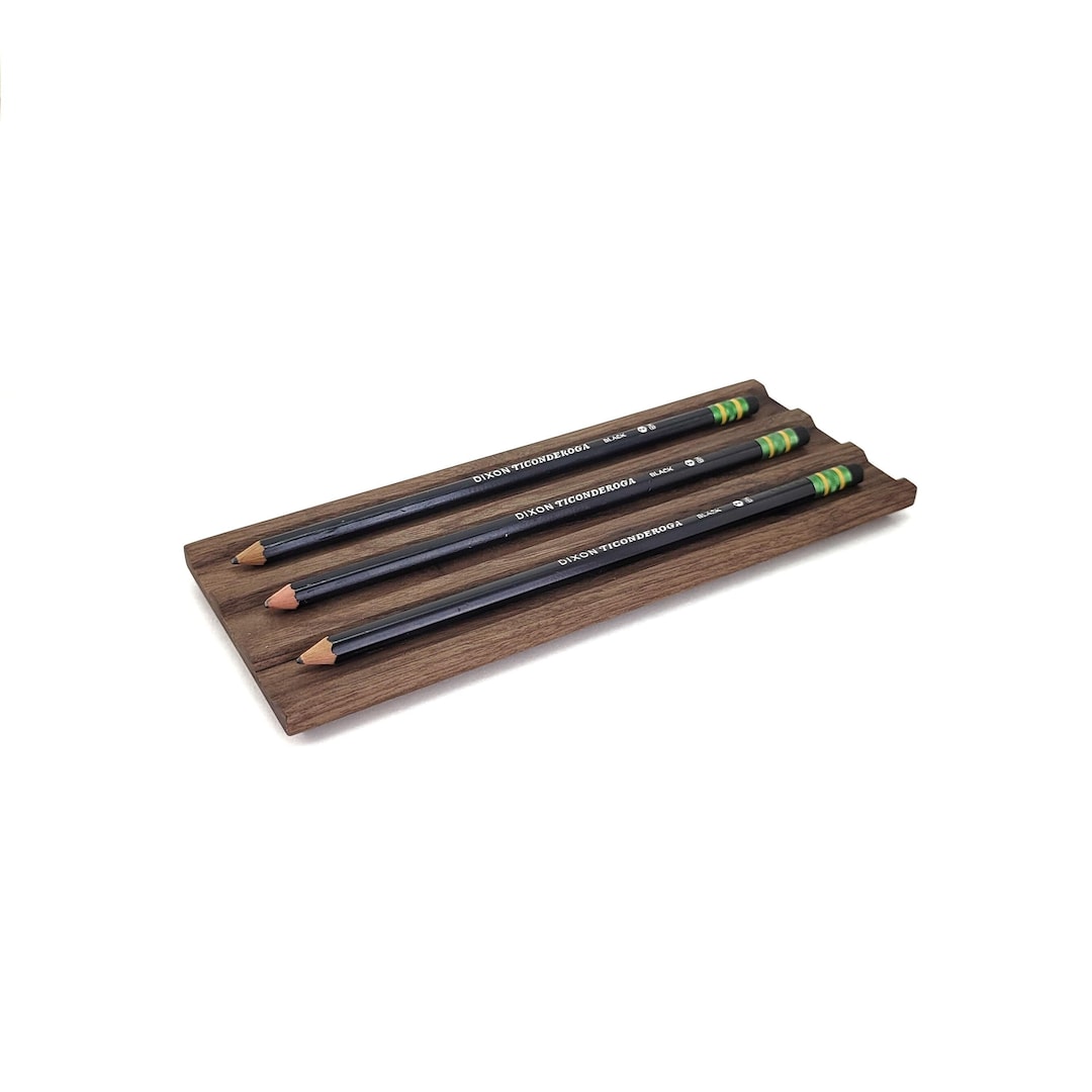 Triple Pen Rest | Fountain Pen Tray | Wood Pen Holder | Pen Tray ...