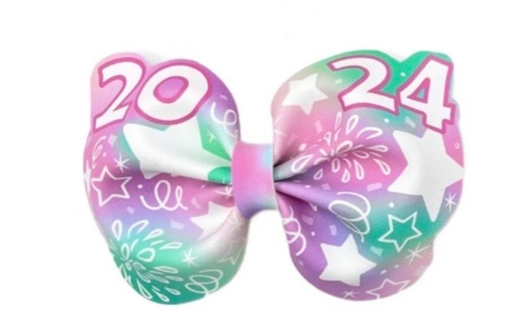 DISCOUNTED 2024 Hair Bow // New Years Hair Bow // Party Hair Bow - Etsy