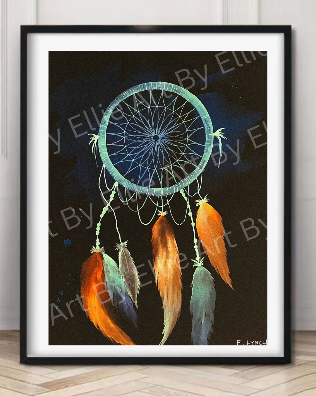 Dreamcatcher Art Print, Native American Canvas Art, American Indian ...