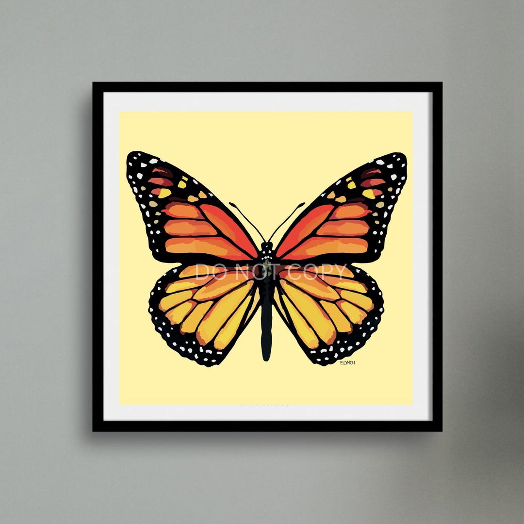 Monarch Butterfly Digital Download Art, Butterfly Art, Butterfly Print ...