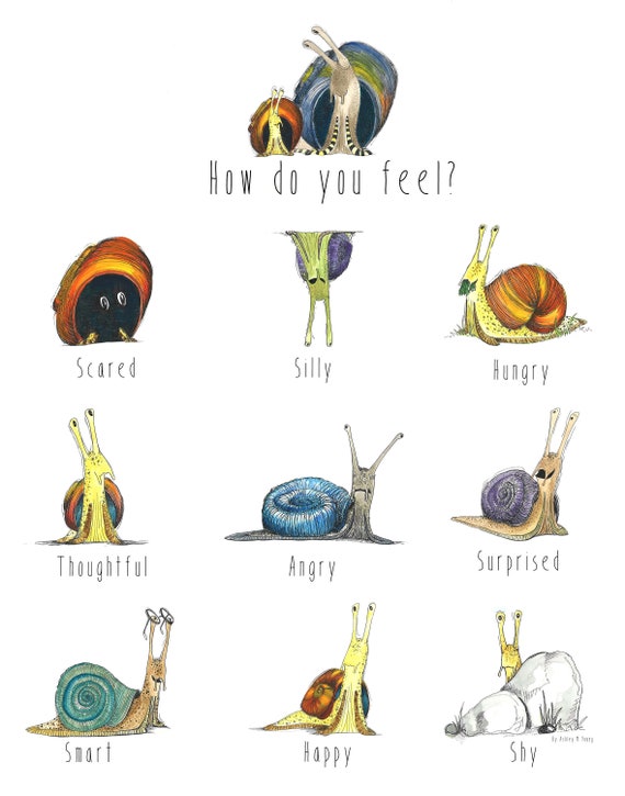 Snail Feeling Chart - Etsy