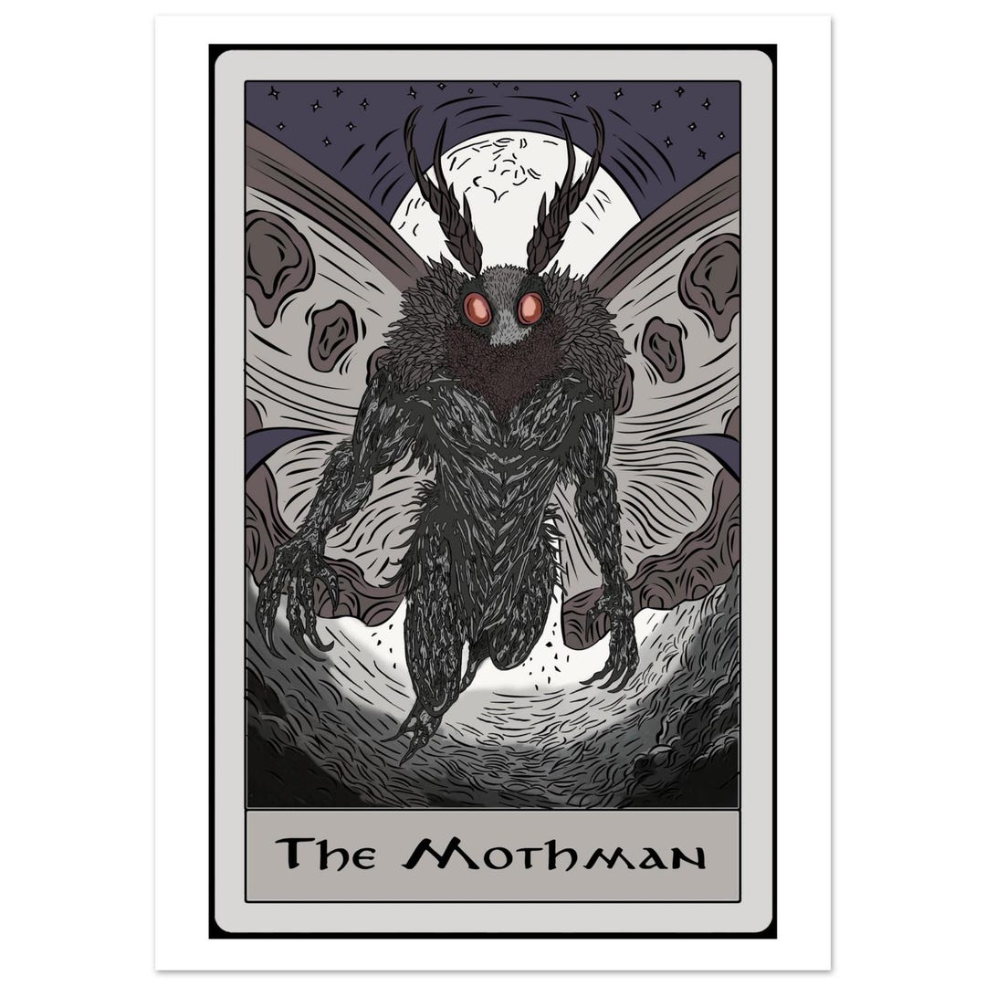 Cryptic Moth Man Art Print - Etsy