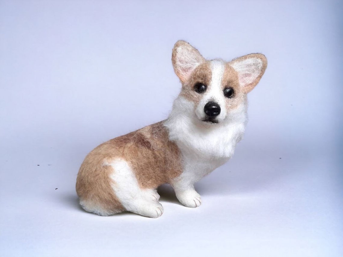 Example. Corgi Needle Felted Figurine Corgi Pembroke Sculpture Ooak ...