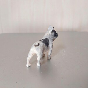 FOR SALE. Dog Sculpture. 1.5 Inches Barbie Sized White French Bulldog ...