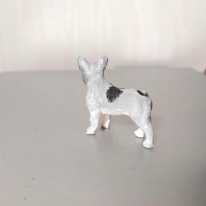 FOR SALE. Dog Sculpture. 1.5 Inches Barbie Sized White French Bulldog ...