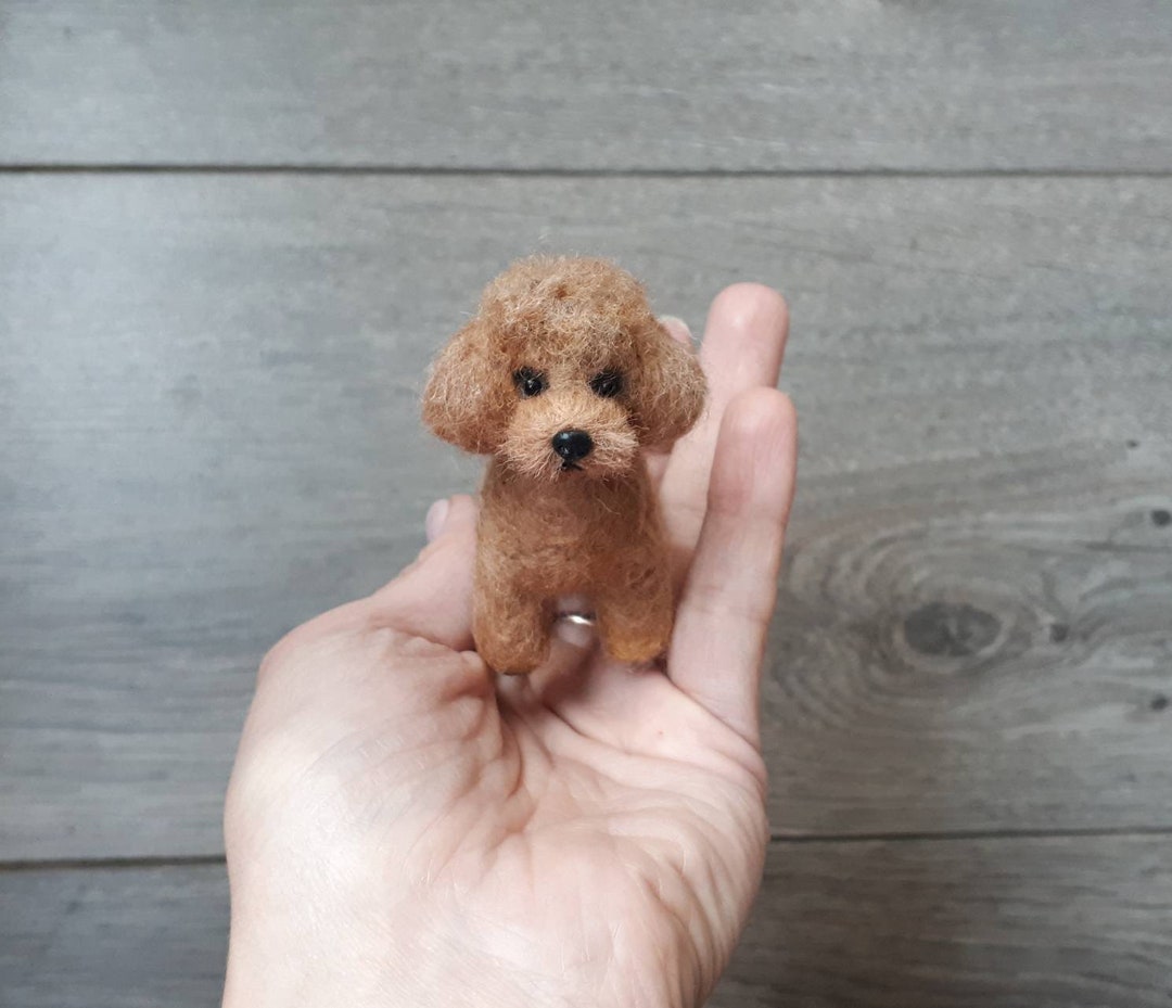 Example. Poodle Needle Felted Puppy. Custom Order. Tiny - Etsy