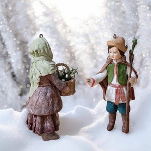 A Sculpture of a Boy "april". the Twelve Months Fairy Tale. Handmade ...