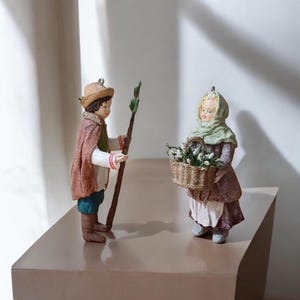 A Sculpture of a Boy "april". the Twelve Months Fairy Tale. Handmade ...