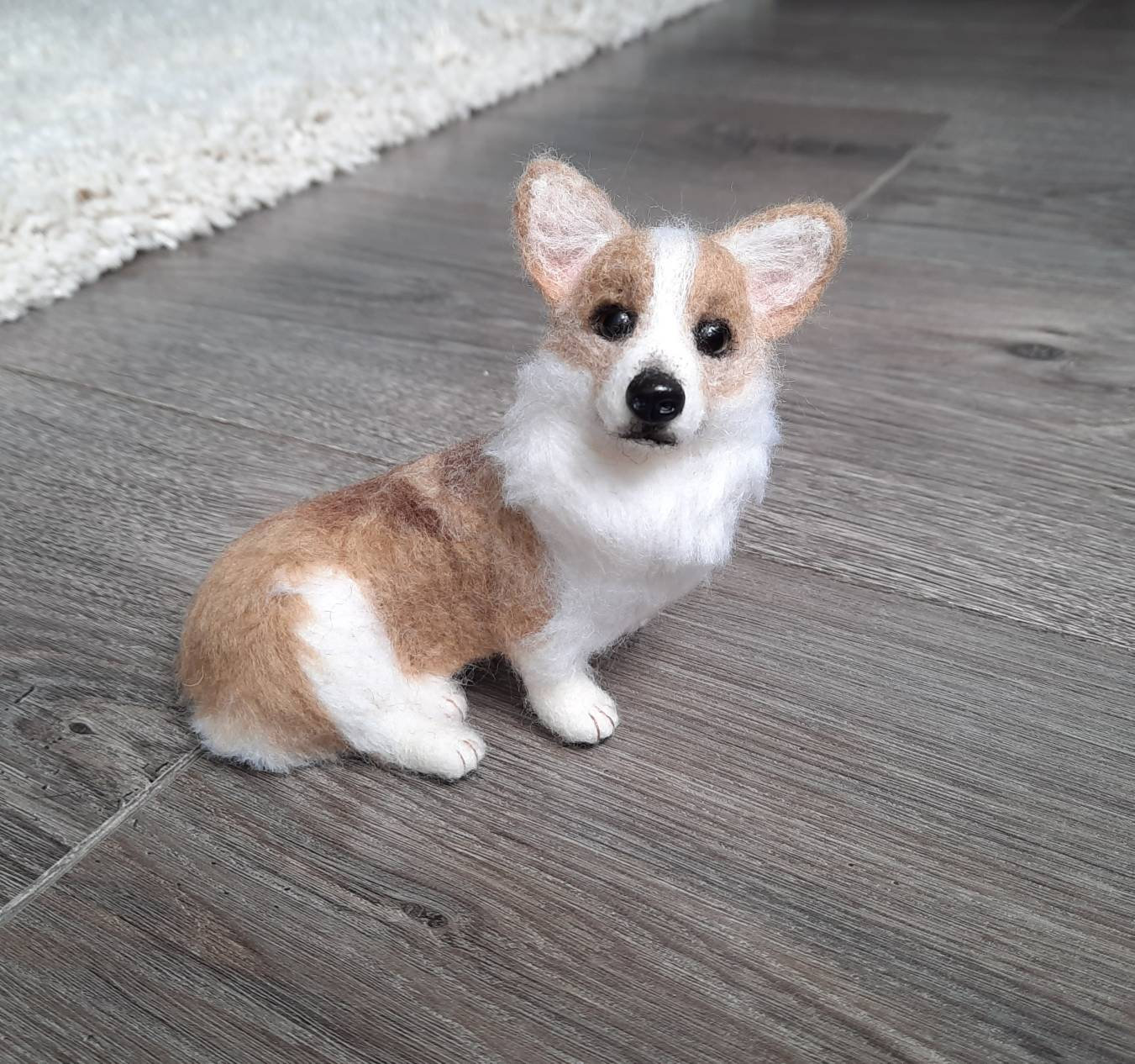 Example. Corgi Needle Felted Figurine Corgi Pembroke Sculpture - Etsy