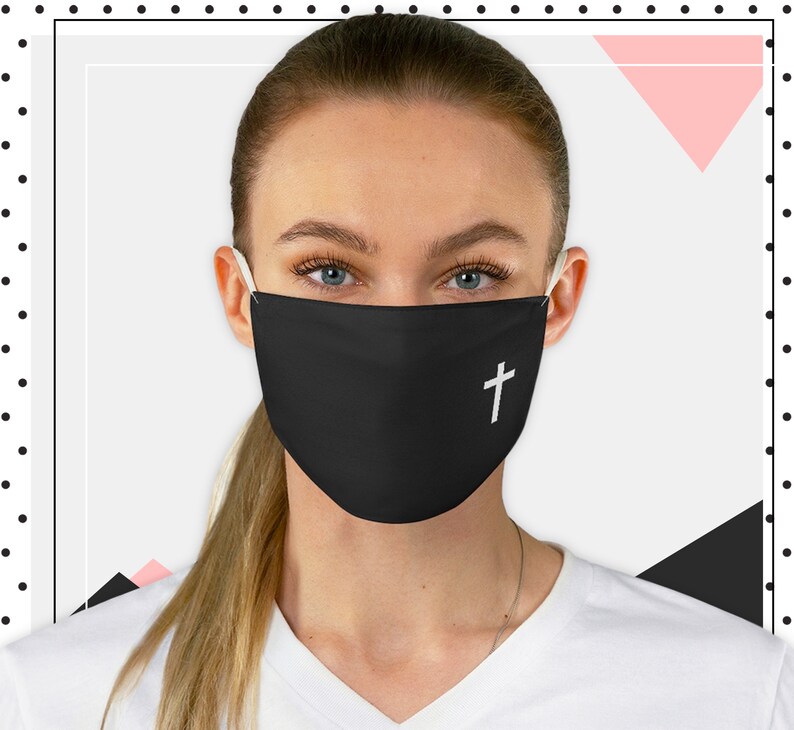 Christian Cross Face Mask Black and White for Men and Women: | Etsy