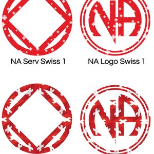 NA Logo and Service Logo Designs 2" and 4" Laminated Vinyl Stickers ...