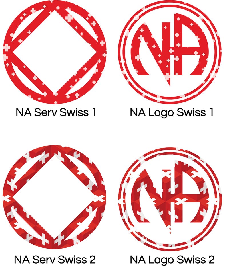 NA Logo and Service Logo Designs 2" and 4" Laminated Vinyl Stickers ...