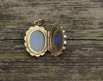 Antique Victorian Swivel Mourning Plaited Lock of Hair Gentlemen Photo ...