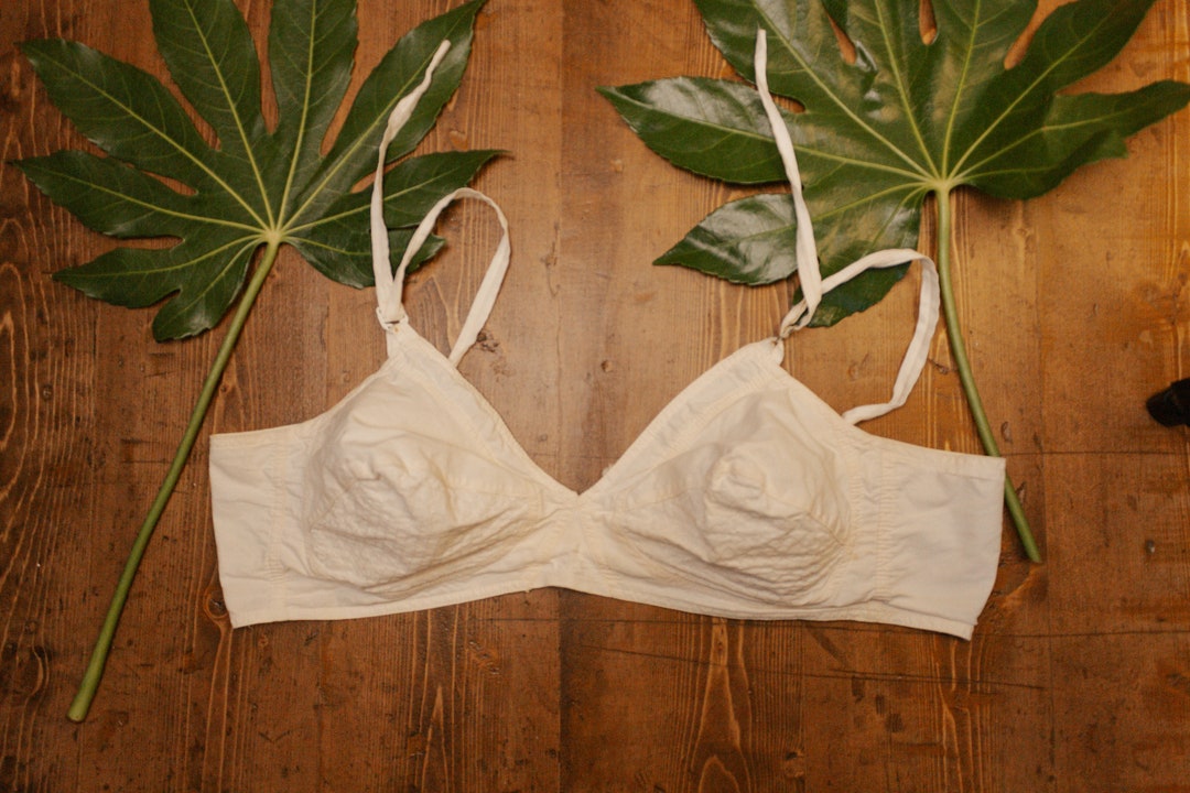 38B 40's/50's Cotton+rayon Bra--please Read Item Description Before ...