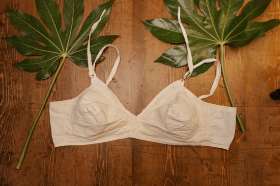 38B 40's/50's Cotton+Rayon Bra - Gem