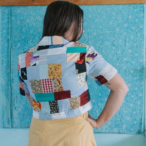 Handmade Patchwork Button-up Shirt - Etsy