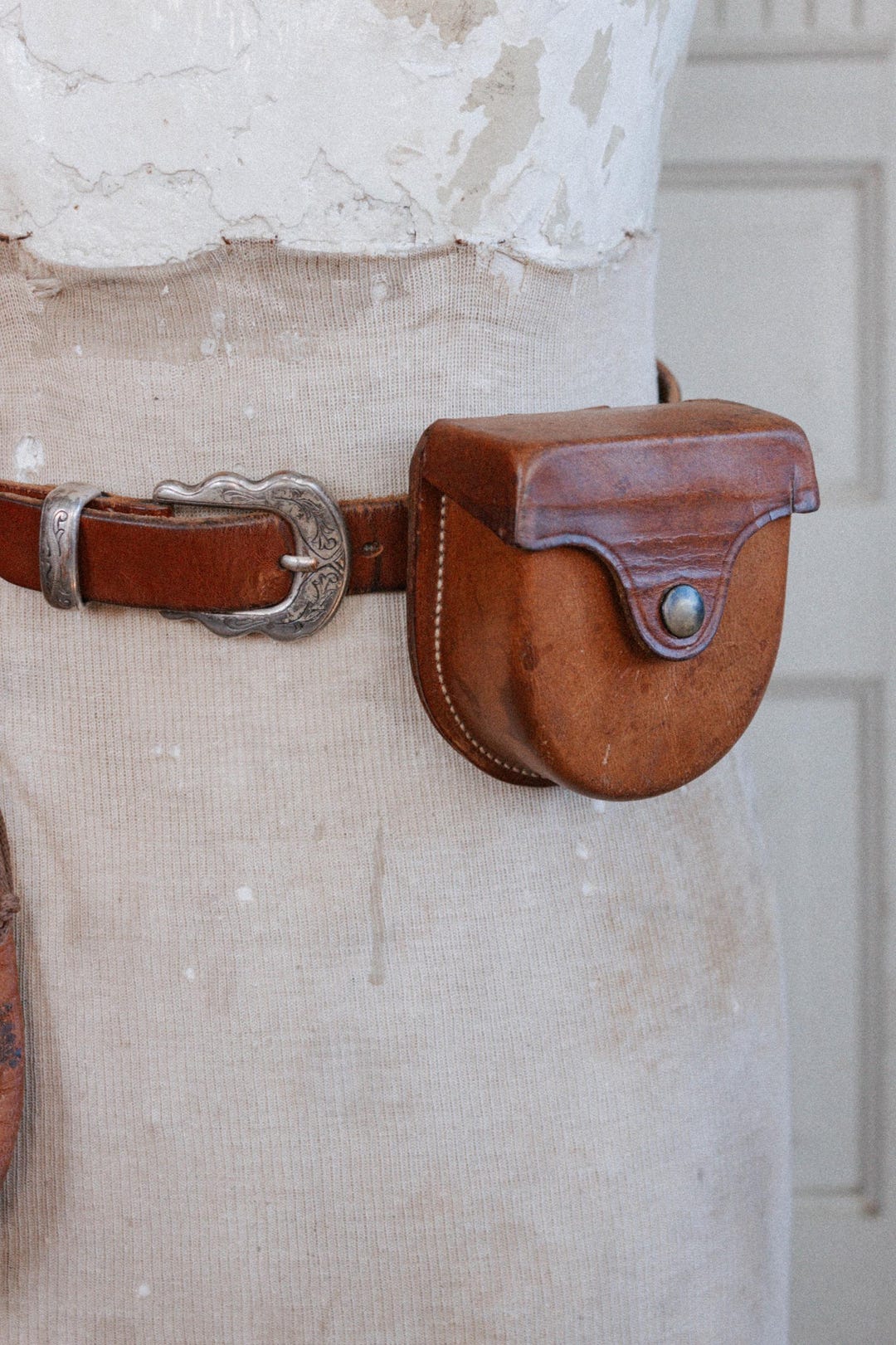 Vintage Leather Compass Pouch - Etsy