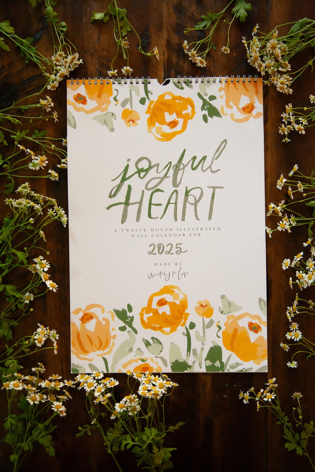 Joyful Heart 2025 Wall Calendar - Etsy