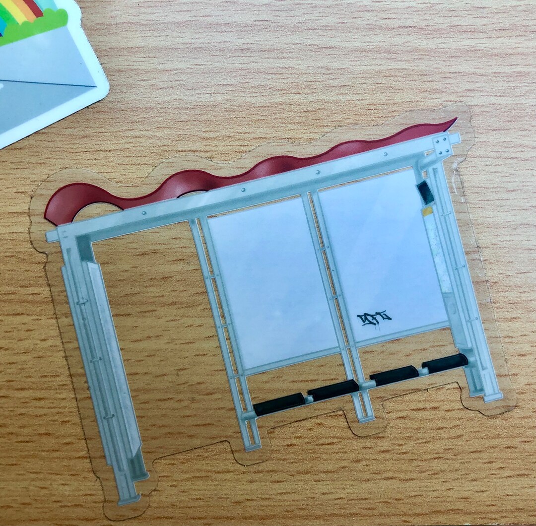 MUNI Shelter Clear Transparent Sticker |||| San Francisco SF California ...