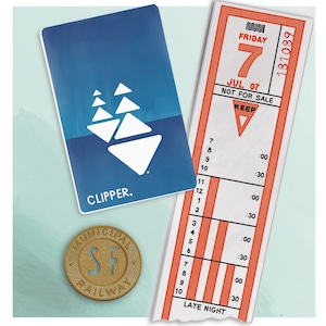MUNI Ticket Paper Transfer Enamel Pin | San Francisco, California | Bay ...