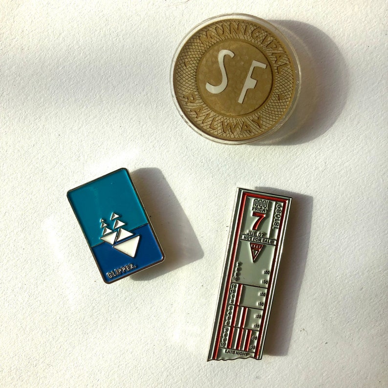 MUNI Ticket Paper Transfer Enamel Pin San Francisco - Etsy