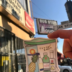 Cutty Bang Sticker | San Francisco, Daly City, Bay Area, California ...