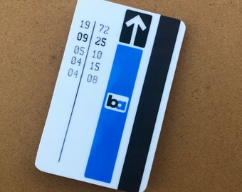 BART Ticket Keychain Bay Area Rapid Transit Acrylic Charm Oakland, San ...
