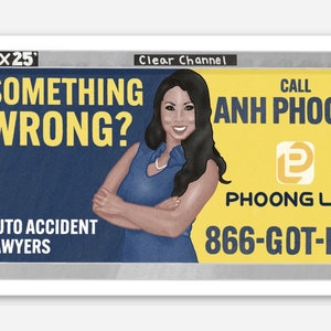 Anh Phoong Billboard Sticker Something Wrong CA Bay Area San Francisco ...