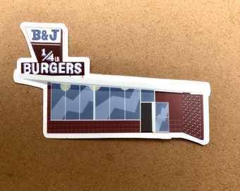 Giant Robot Sticker Store Sticker / Black and White Big Boss - Etsy