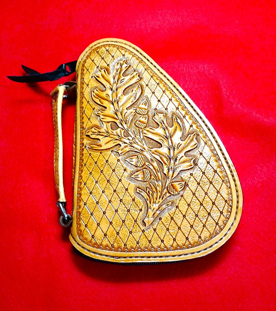 Pistol, Gun, Case, Hand Tooled, Hand Made, Zipper, Oil Dyed - Etsy