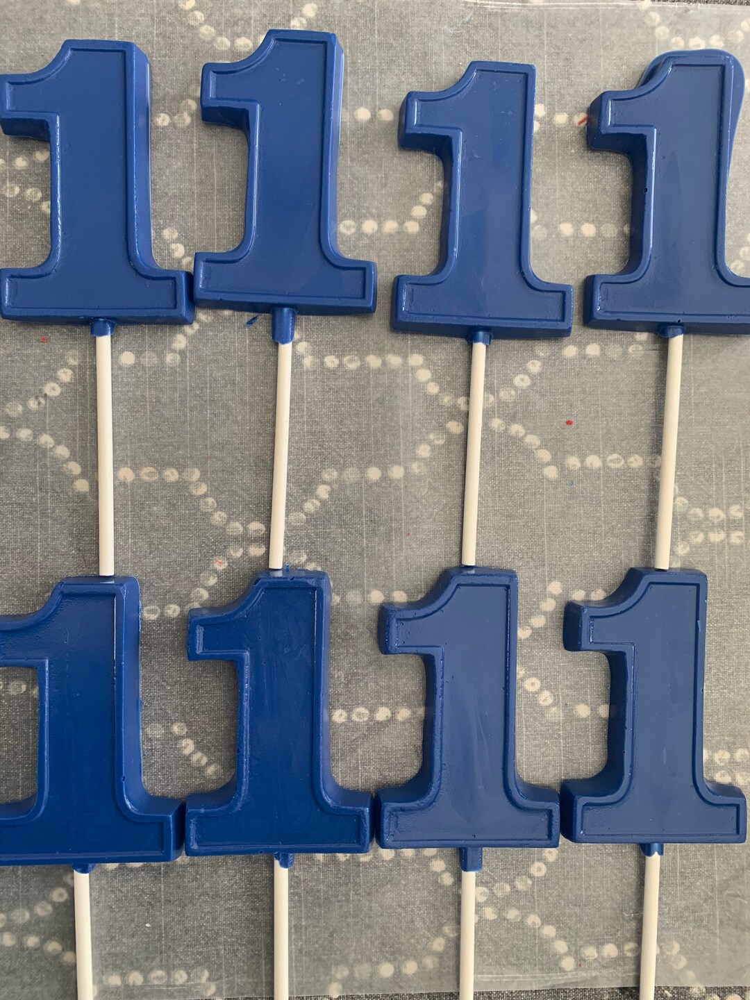 12 Chocolate Number One Lollipop - Etsy