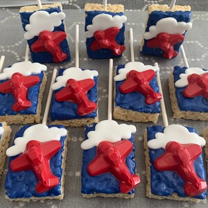 12 Airplane / Aviator Themed Rice Crispy Treats - Etsy