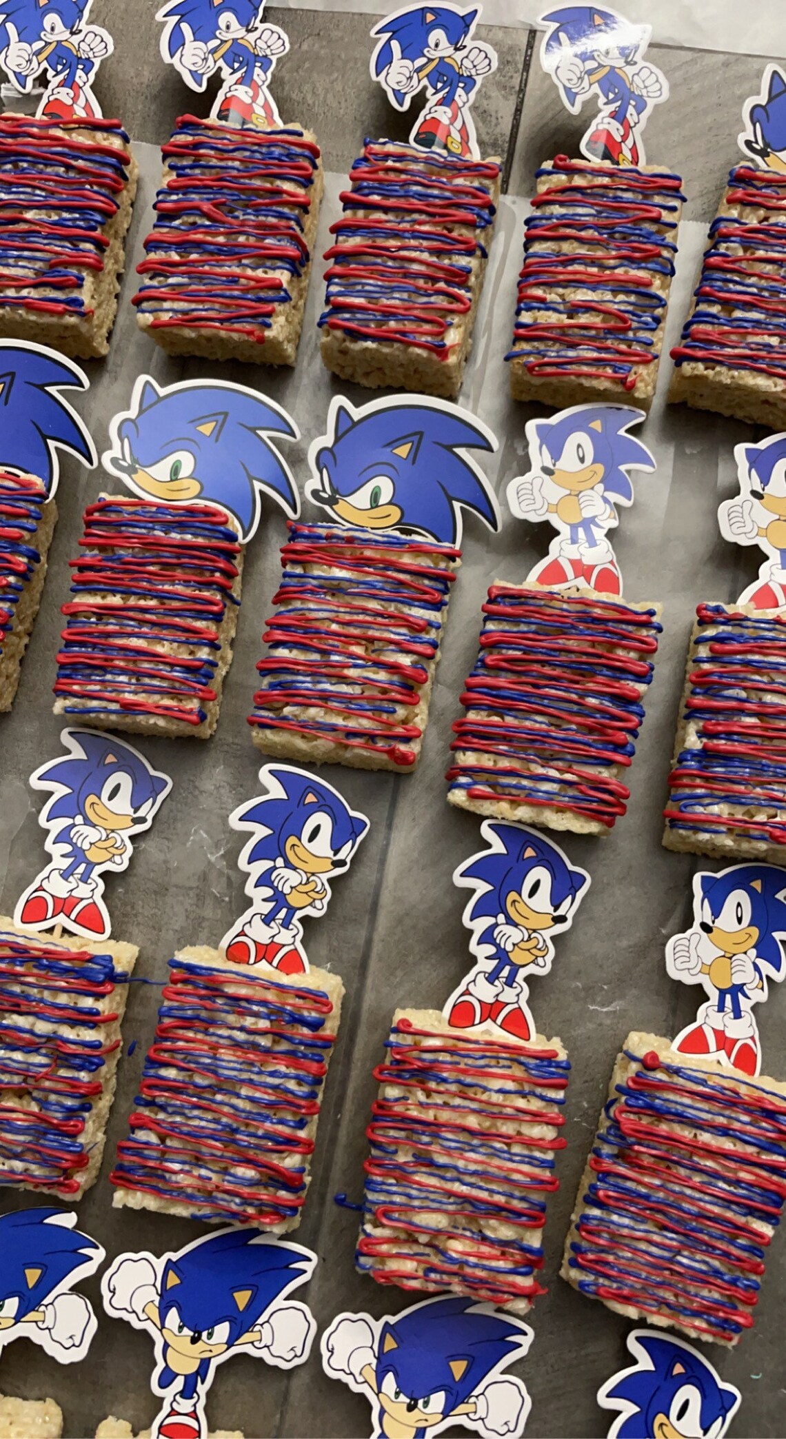 Sonic Rice Crispy Treats - Etsy