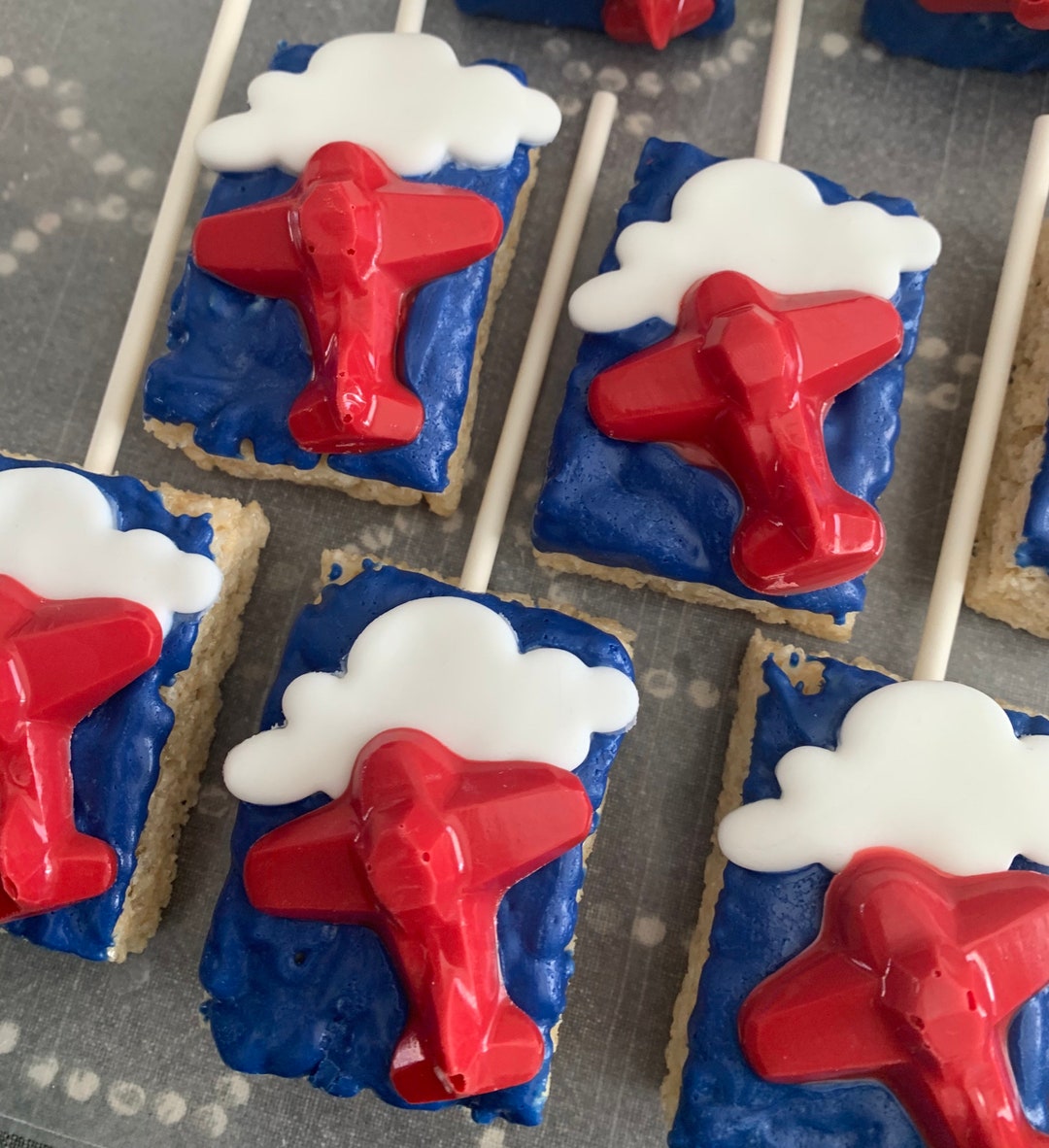 12 Airplane / Aviator Themed Rice Crispy Treats - Etsy