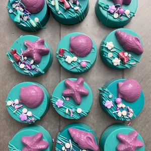 12 Mermaid Themed Chocolate Covered Oreos / Under the Sea - Etsy