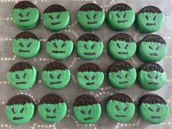 The Incredible Hulk Avengers Chocolate Oreos - Etsy