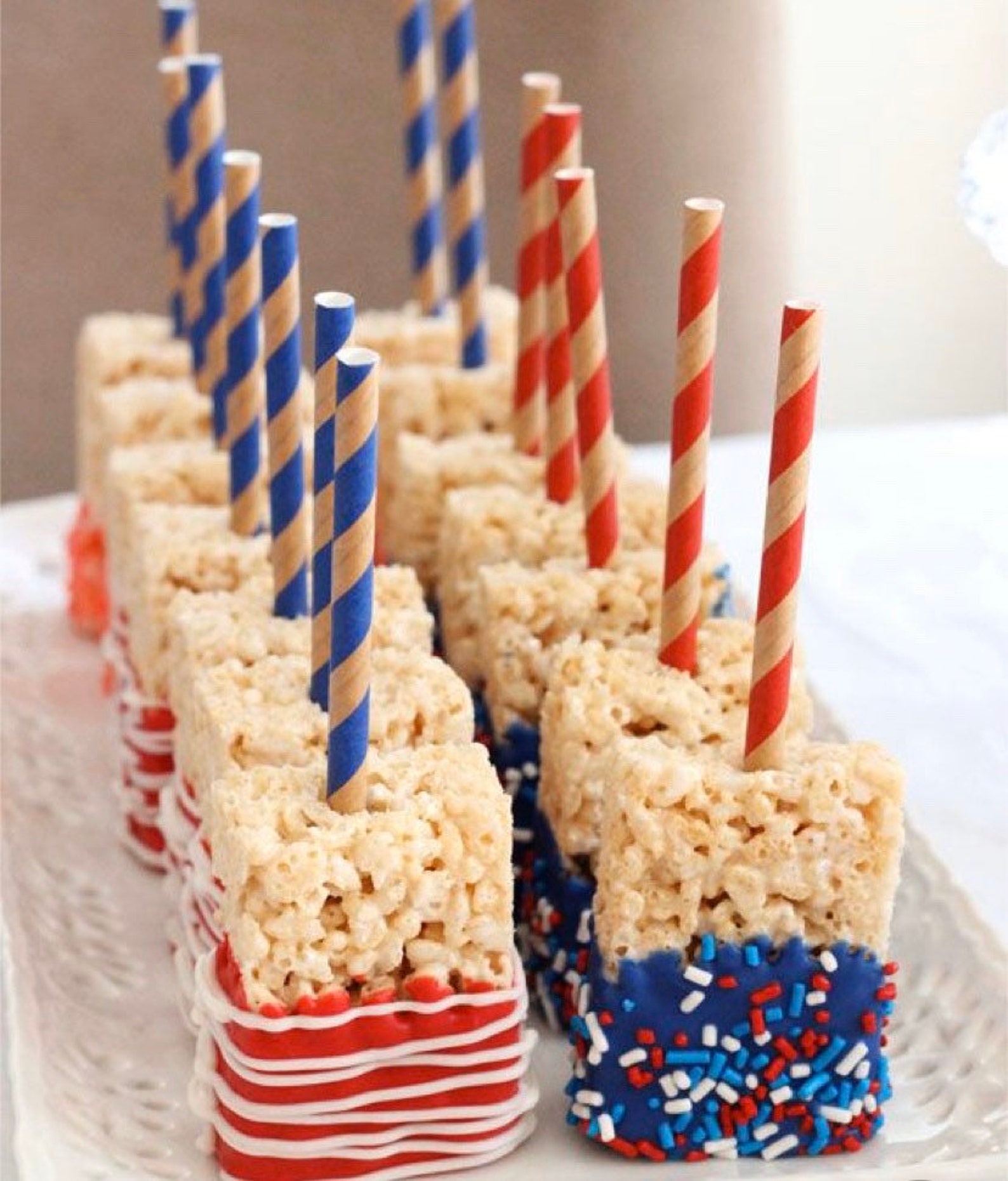 American Flag rice crispy treats | Etsy