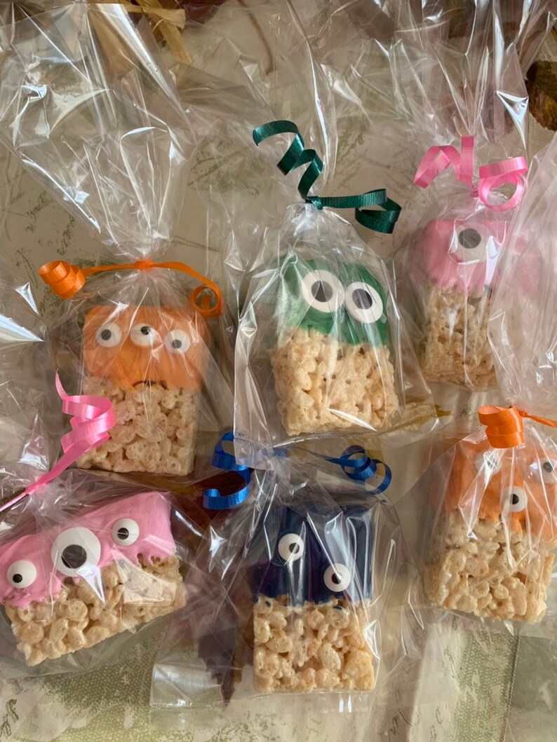 Monster Themed Chocolate Rice Crispy Treats - Etsy