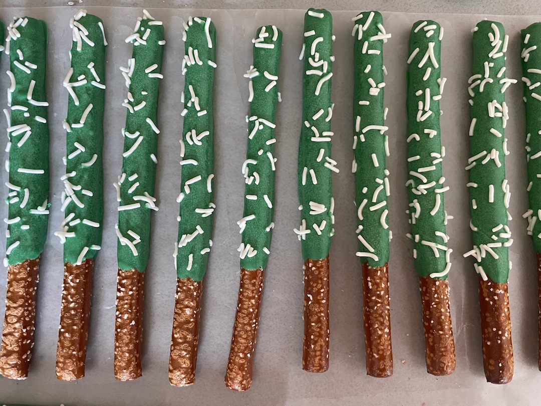 12 Cactus Pretzel Rods - Etsy