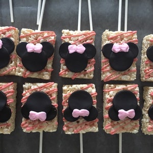 Minnie Mouse Rice Crispy Treats - Etsy