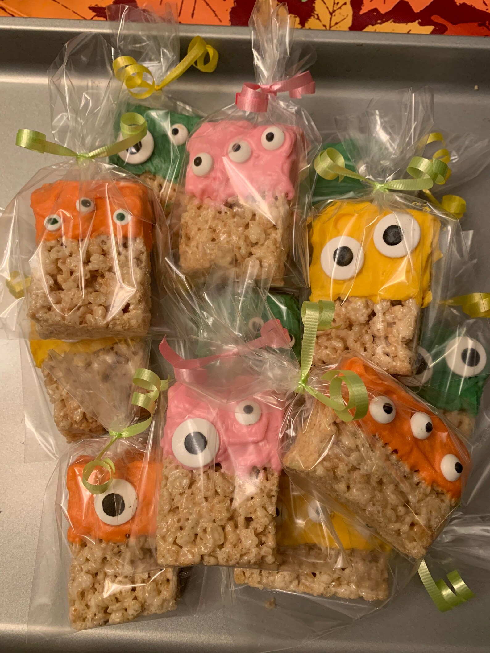 Monster Themed Chocolate Rice Crispy Treats - Etsy
