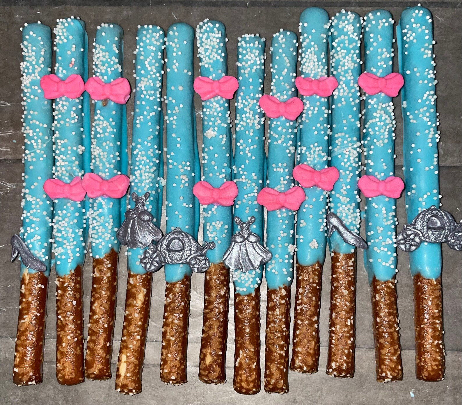 12 Cinderella / Princess Chocolate Pretzel Rods - Etsy