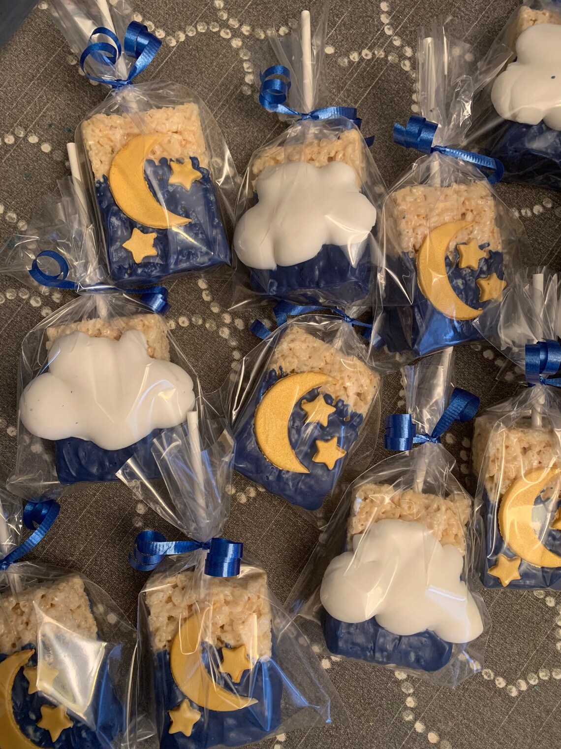 Moon, Clouds and Stars Rice Crispy Treats / Over the Moon - Etsy