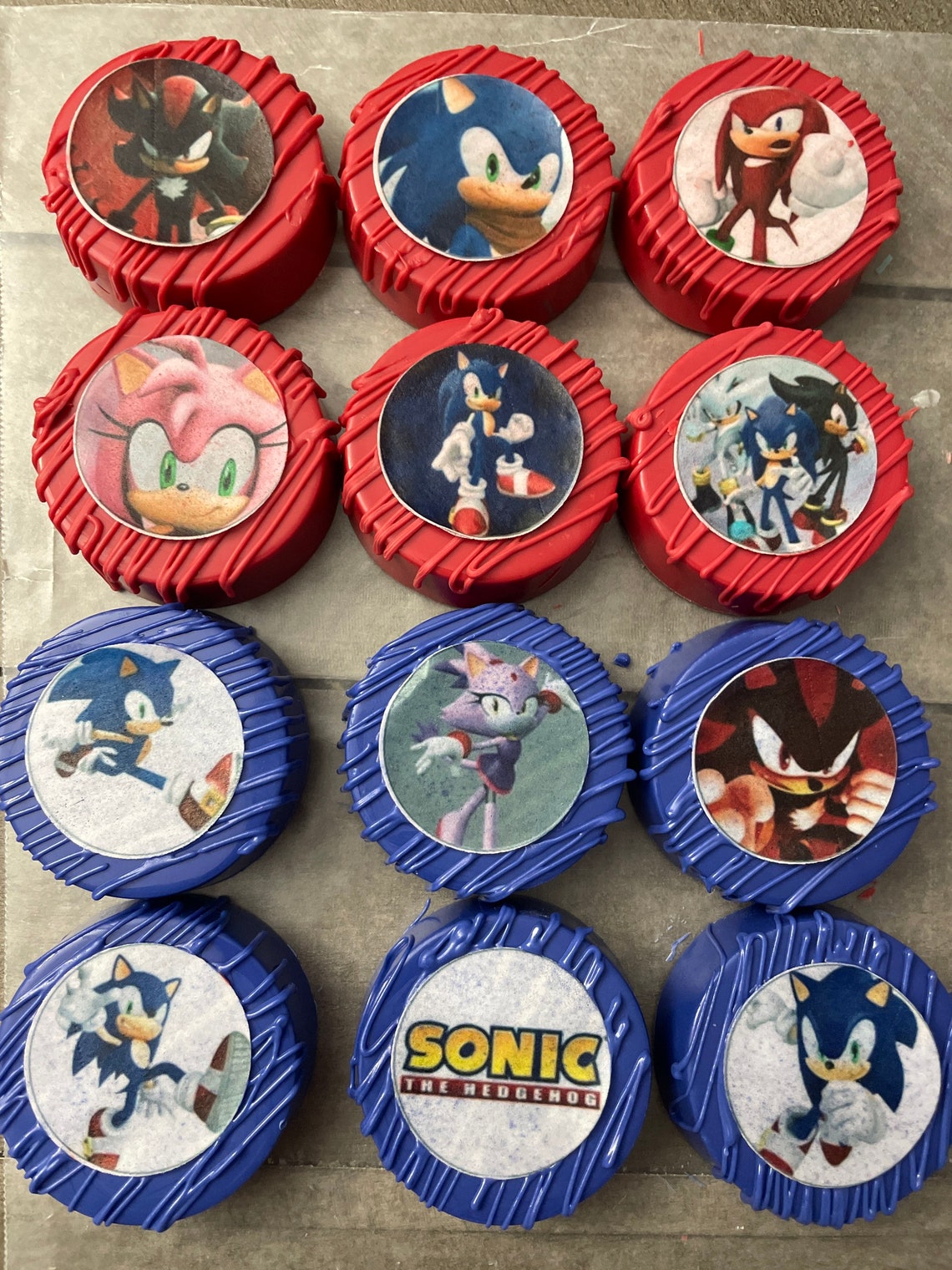 Sonic Chocolate Covered Oreos - Etsy