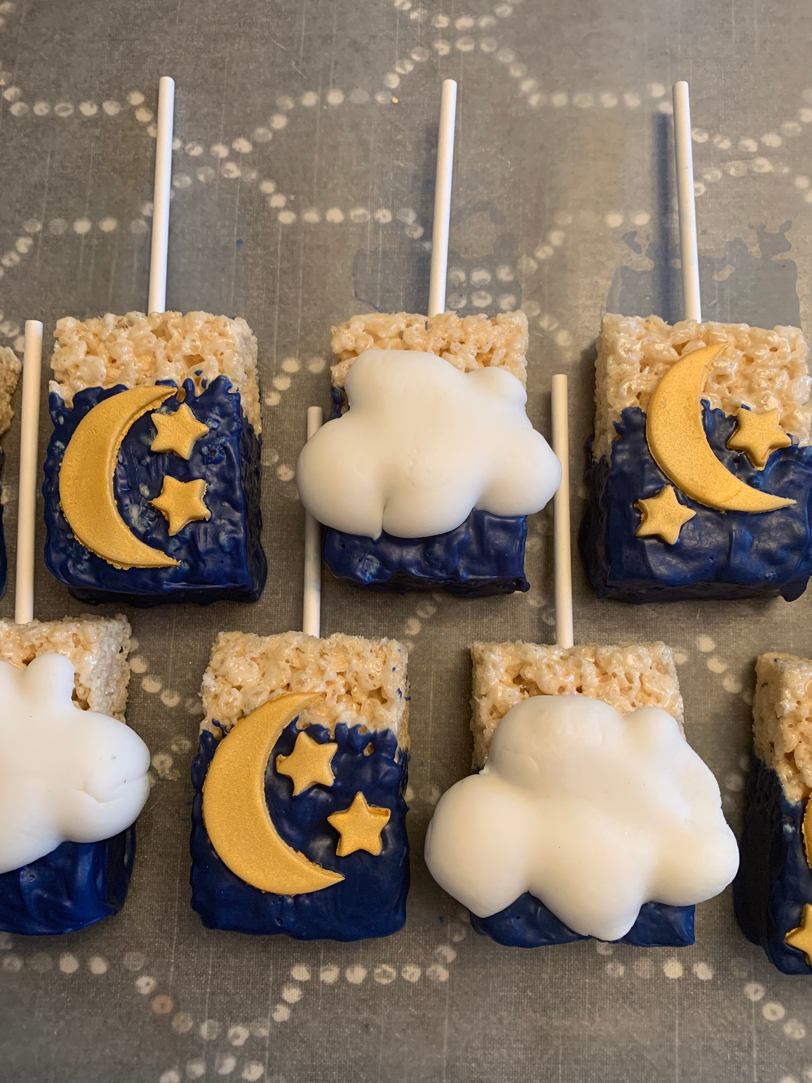 Moon, Clouds and Stars Rice Crispy Treats / Over the Moon - Etsy