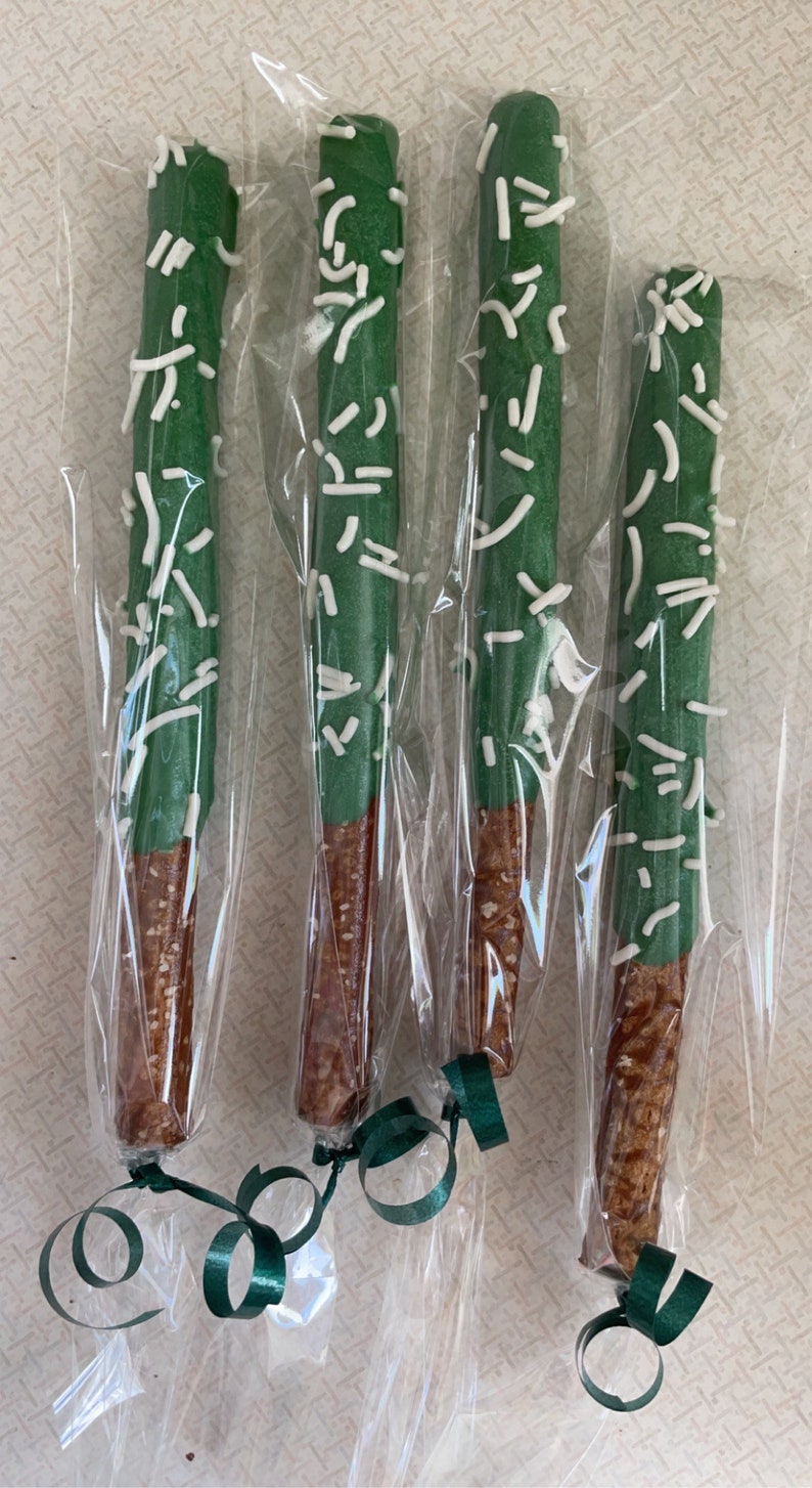 12 Cactus Pretzel Rods - Etsy
