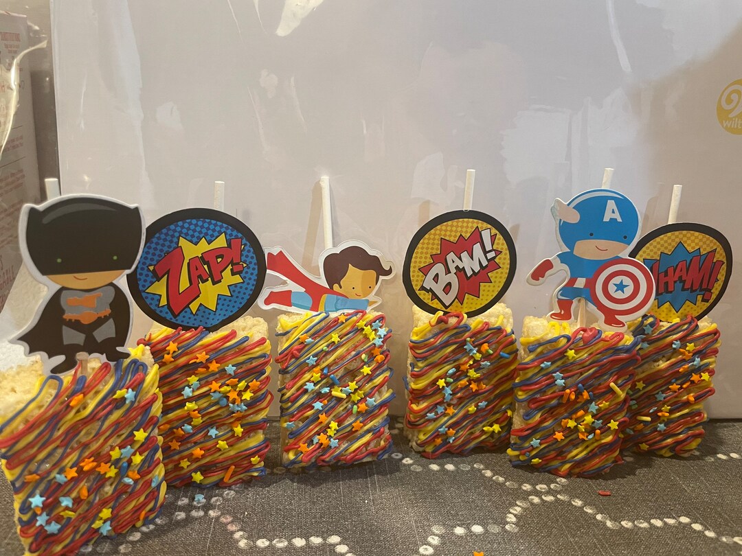 Super Hero Rice Crispy Treats - Etsy