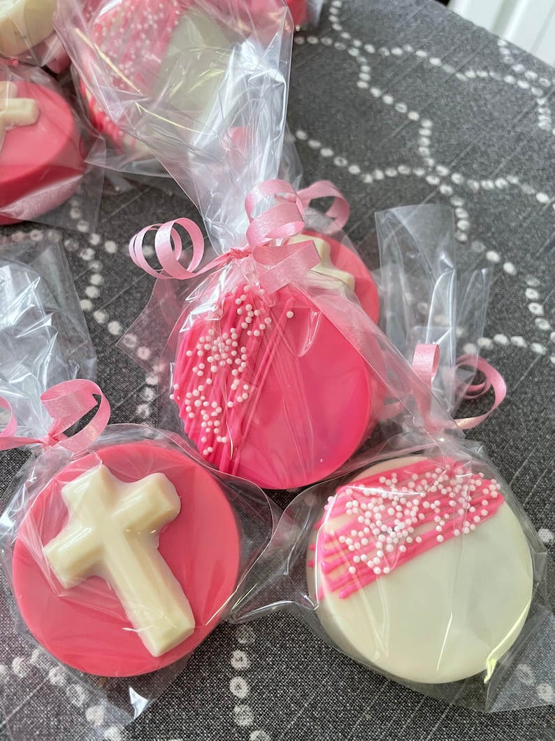 12 Baptism/communion Chocolate Covered Oreos - Etsy