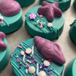 12 Mermaid Themed Chocolate Covered Oreos / Under the Sea - Etsy