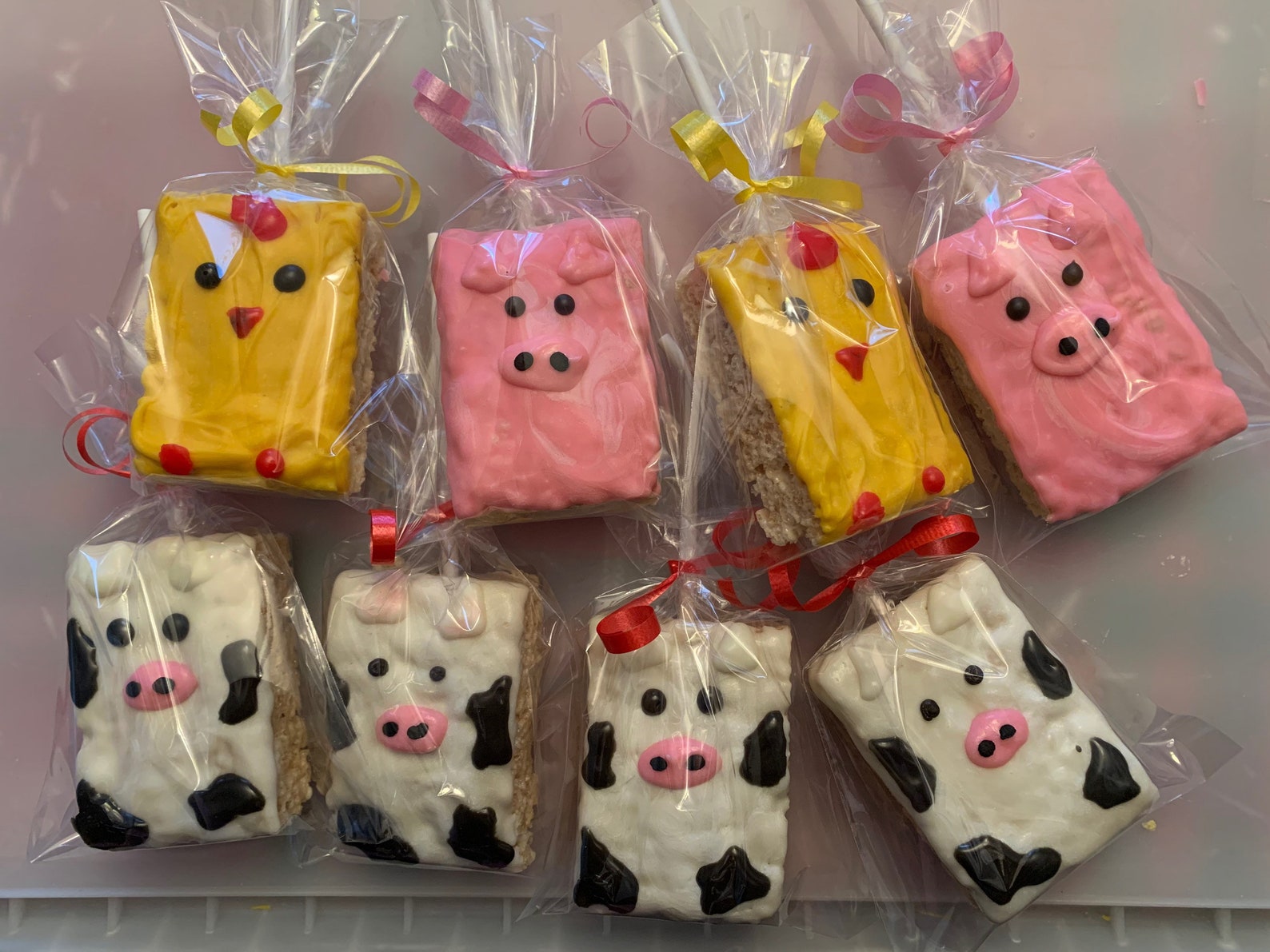 Barnyard Farm Animal Rice Crispy Treats - Etsy